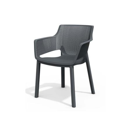KETER CHAIR - ALLIBERT DANTE IN GRAPHITE COLOR | DIMKO