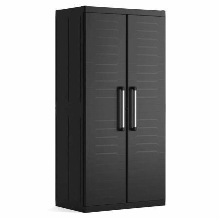 WARDROBE WITH 3 SHELVES KETER LINEAR UTILITY LIGHT GRAY / BLACK | DIMKO