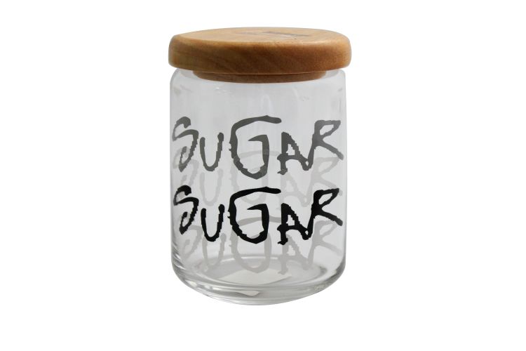 ΔΟΧΕΙΟ ΓΙΑ ΖΑΧΑΡΗ ΜΕ ΞΥΛΙΝΟ ΚΑΠΑΚΙ RUBBER 65 CL | DIMKO