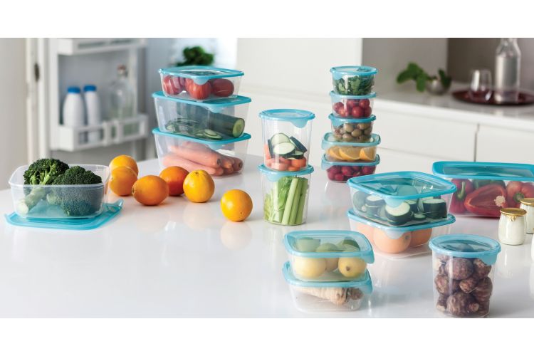 ΠΛΑΣΤΙΚΟ ΦΑΓΗΤΟΔΟΧΕΙΟ CURVER FRESH & GO 3 LT ΜΕ ΓΑΛΑΖΙΟ ΚΑΠΑΚΙ | DIMKO